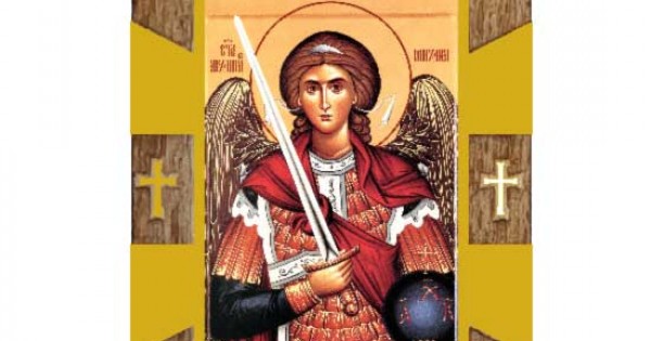 Medaljon Sveti Arhangel Mihailo (2.9x2)cm